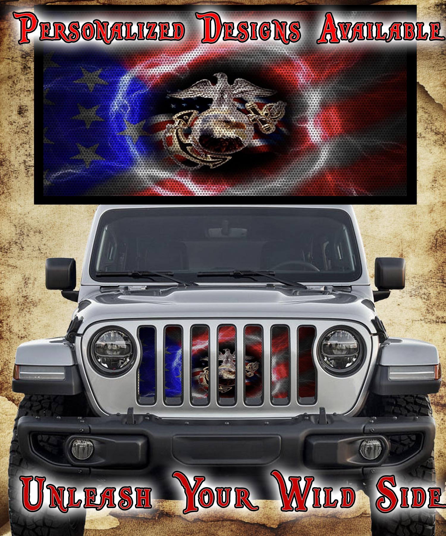 EGA flag grill insert – L & M custom graphics LLC