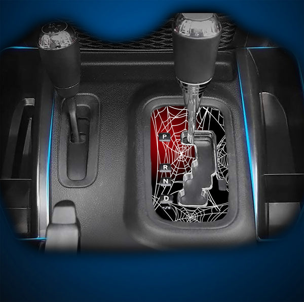 Spider web JK Shifter decal – L & M custom graphics LLC