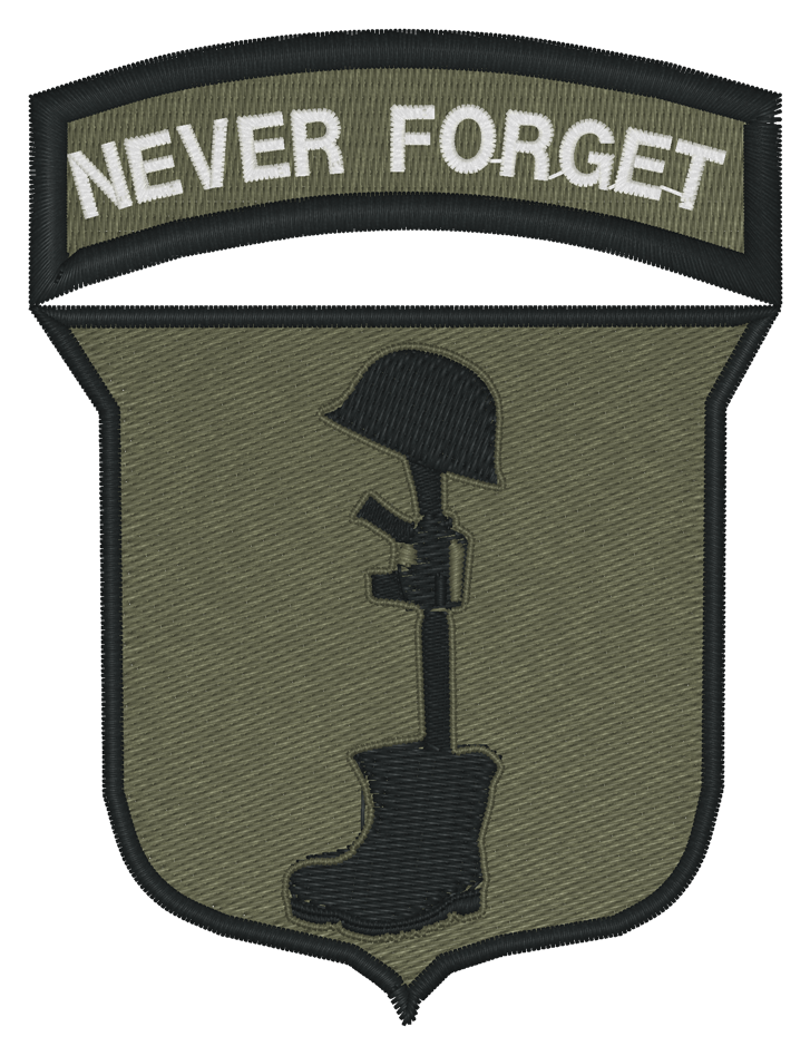 Never forget patch – L & M custom graphics LLC