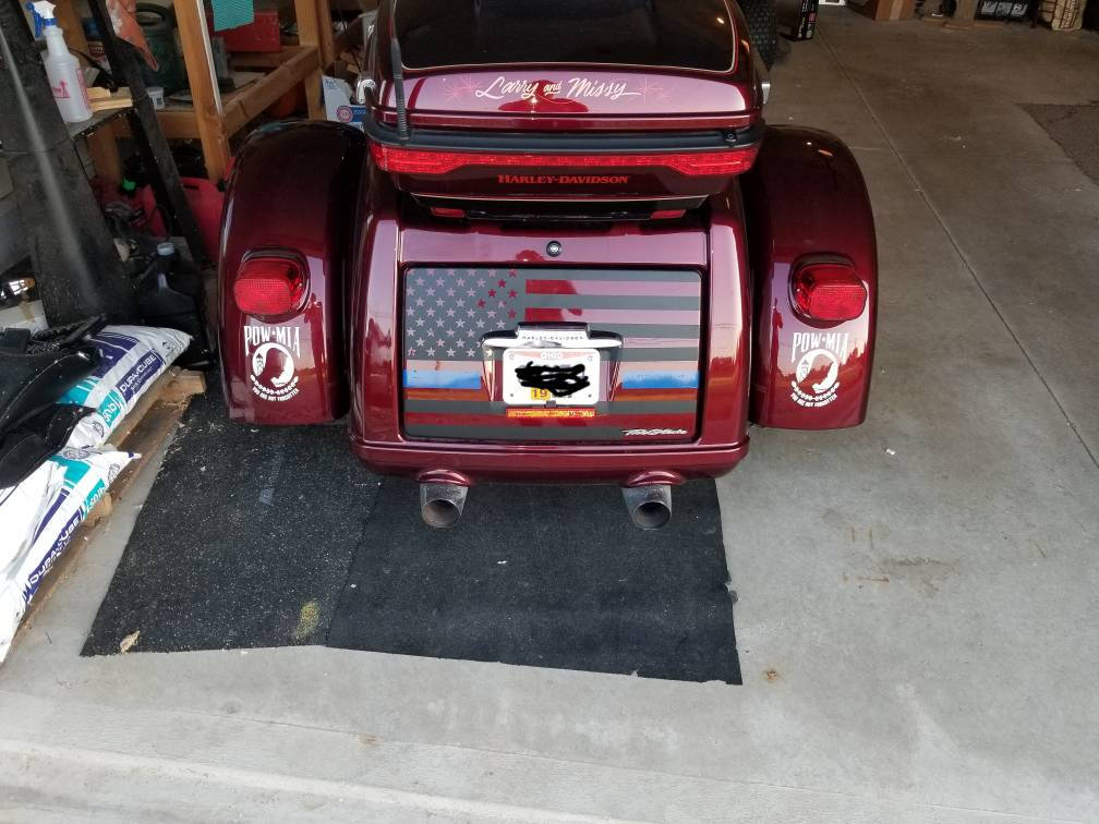 Harley Davidson Tri Glide trunk decal – L & M custom graphics LLC